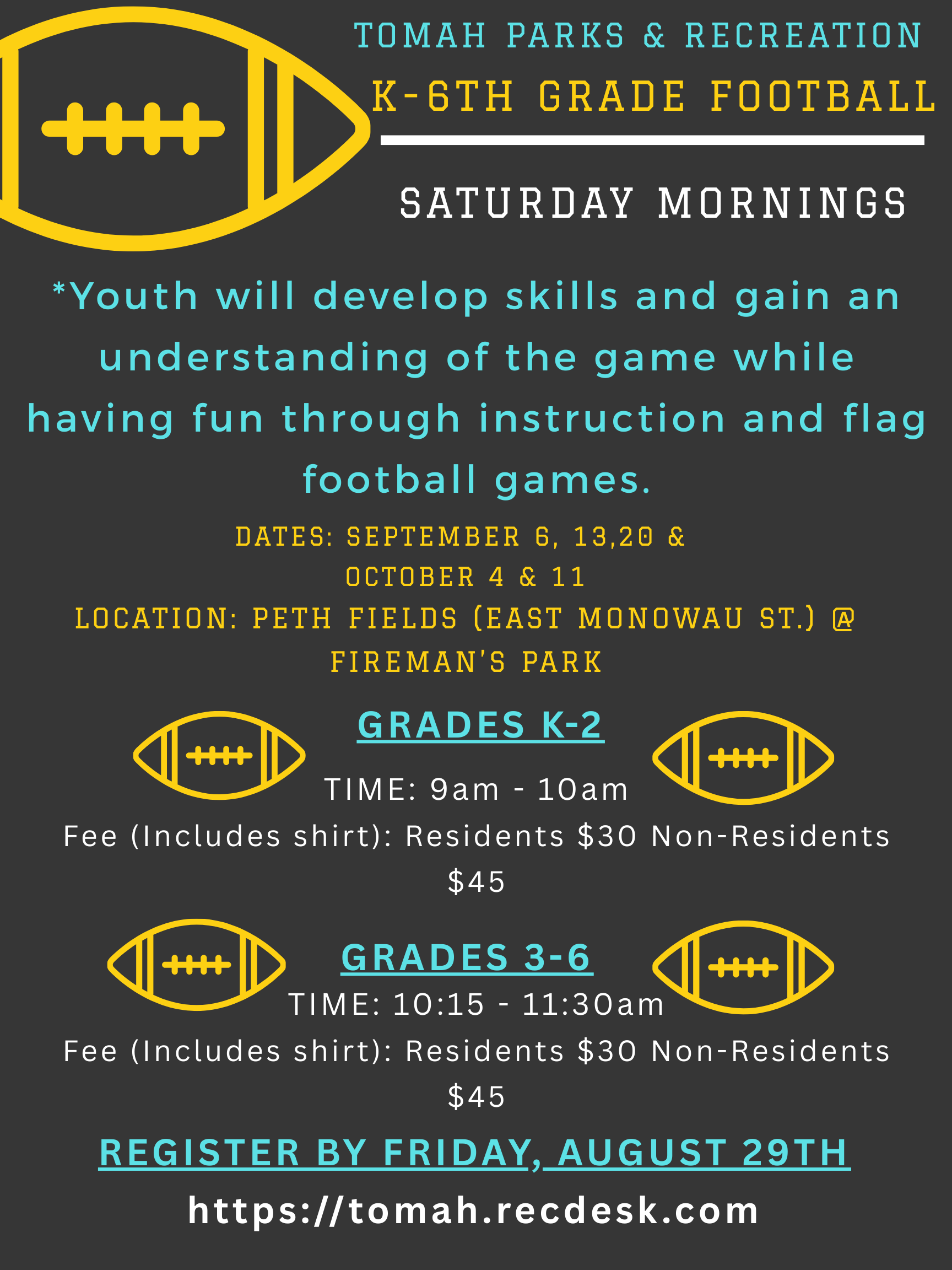 Youth Football 2025 | Tomah Wisconsin